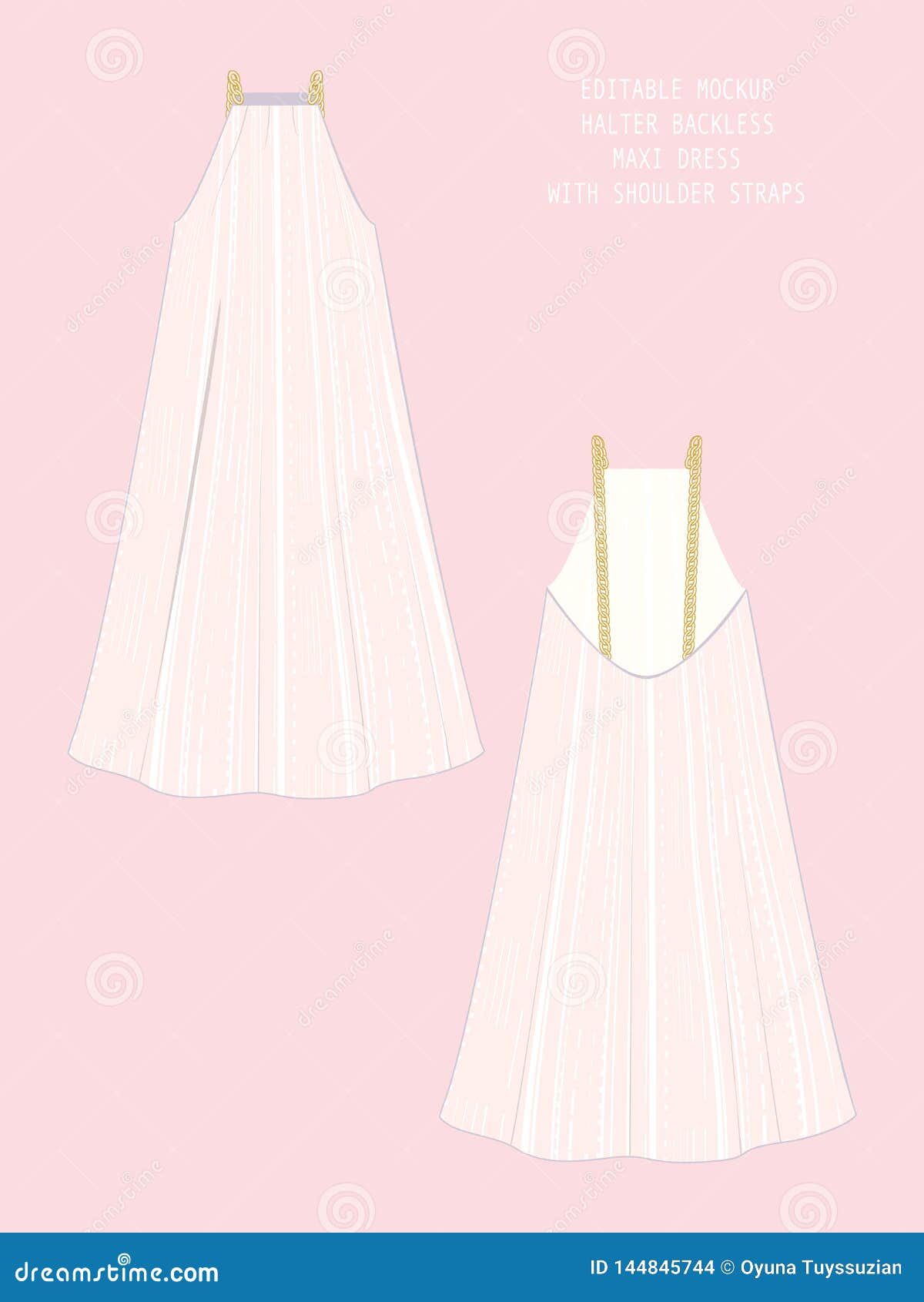 CUSTOMIZABLE VECTOR GARMENT TEMPLATE Stock Illustration - Illustration ...