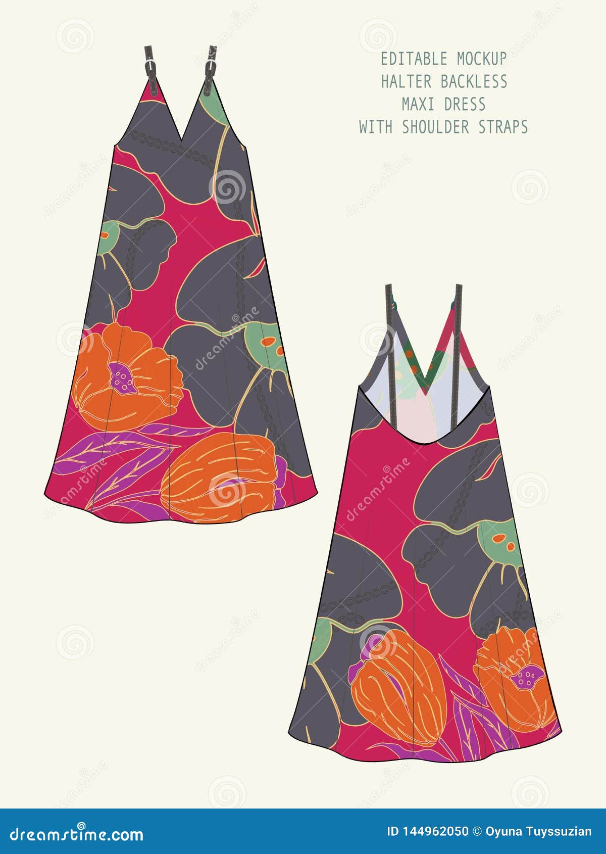 CUSTOMIZABLE VECTOR GARMENT TEMPLATE Stock Vector - Illustration of ...