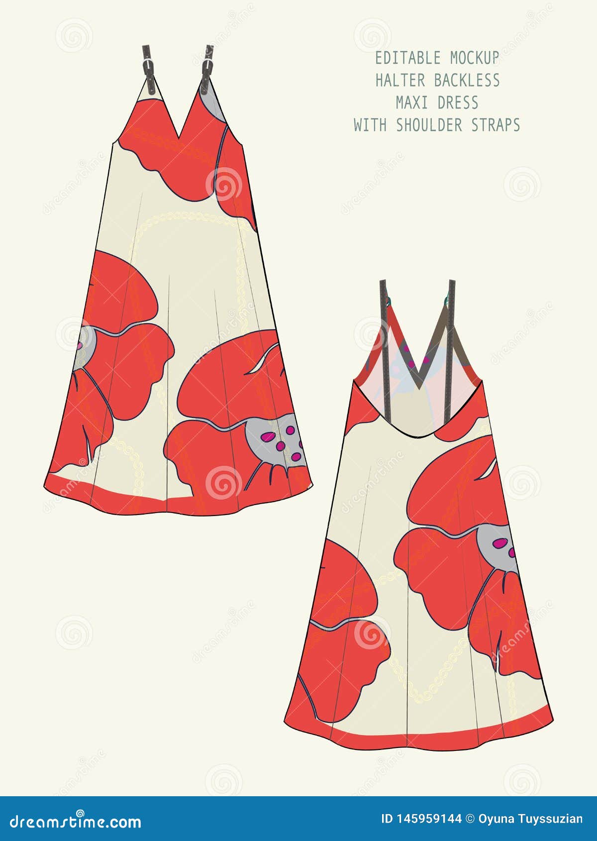 CUSTOMIZABLE VECTOR GARMENT TEMPLATE Stock Vector - Illustration of ...