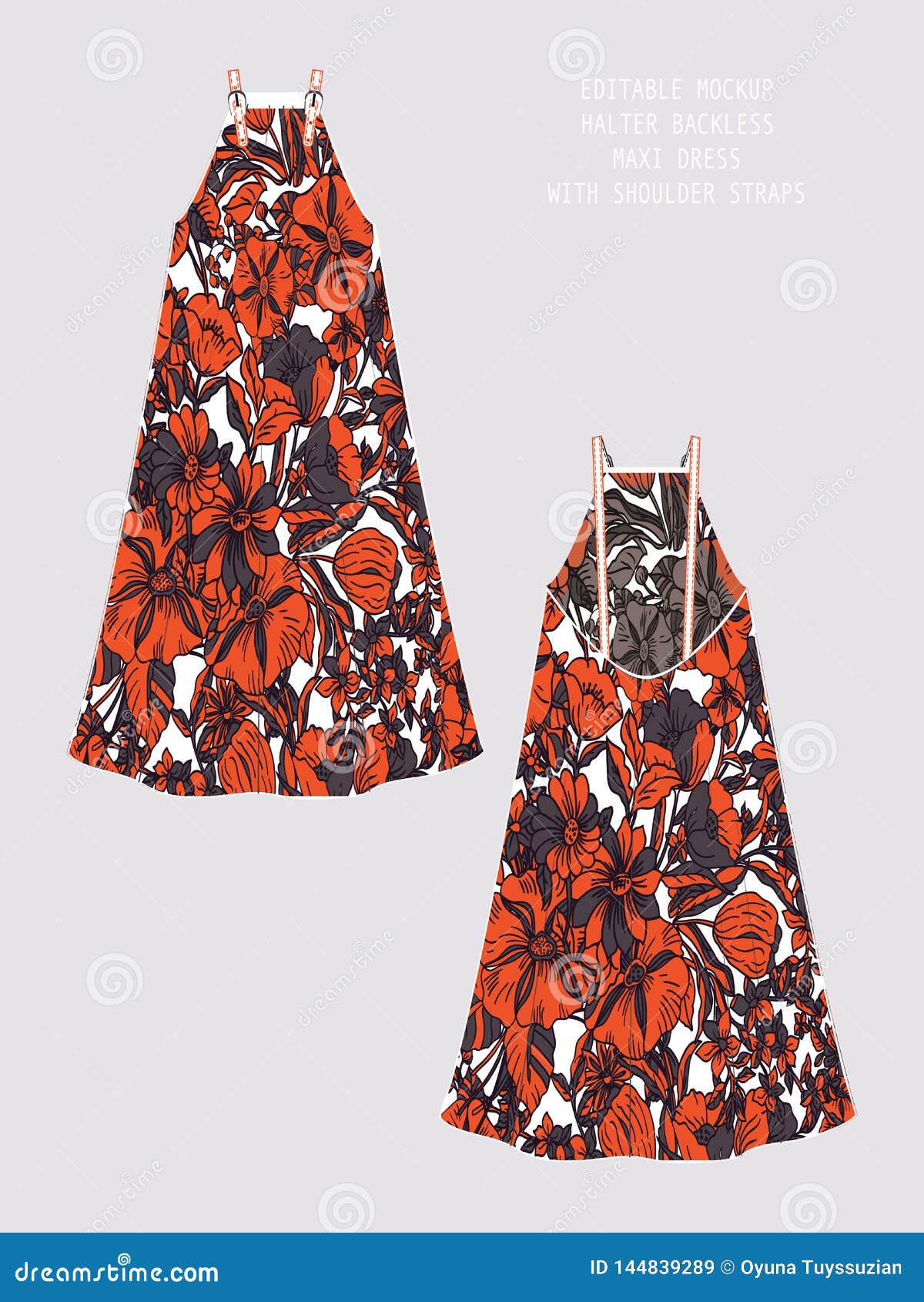 CUSTOMIZABLE VECTOR GARMENT TEMPLATE Stock Illustration - Illustration ...