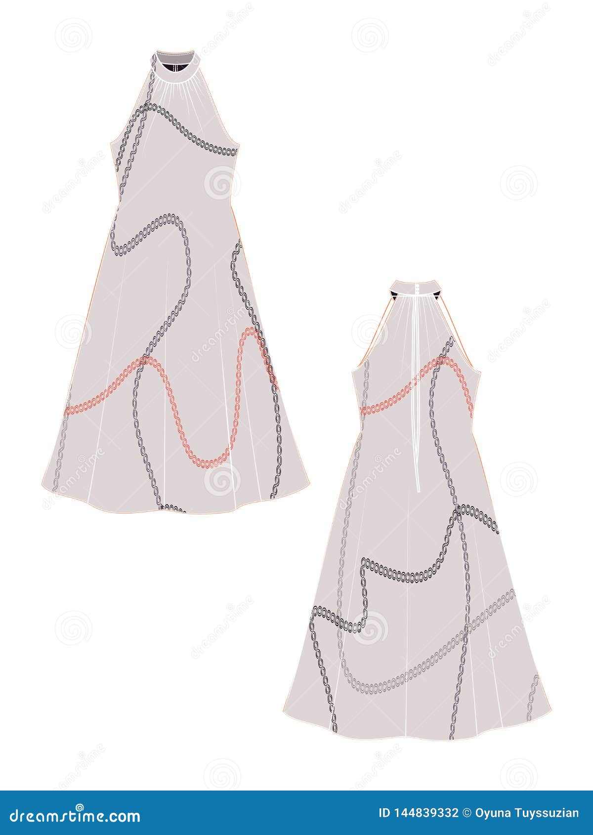 CUSTOMIZABLE VECTOR GARMENT TEMPLATE Stock Vector - Illustration of ...