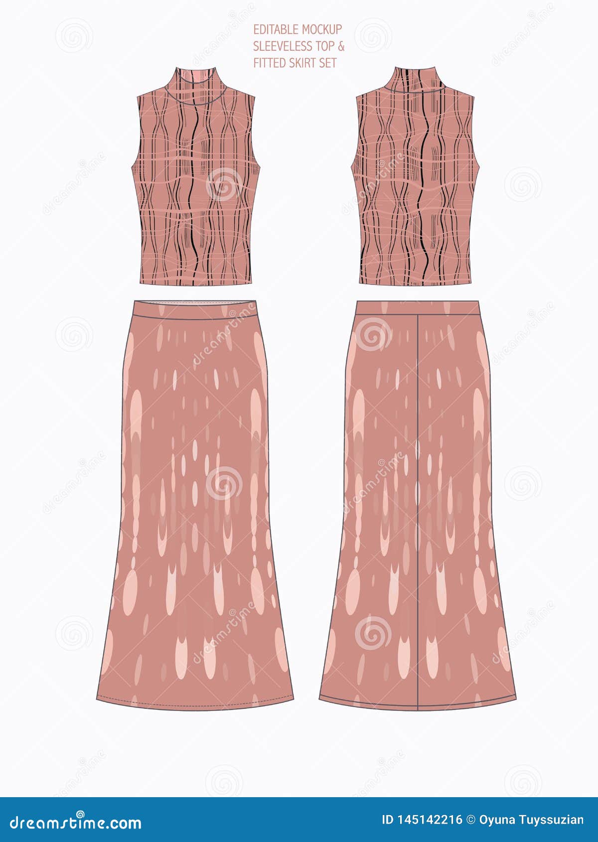 CUSTOMIZABLE VECTOR GARMENT TEMPLATE Stock Vector - Illustration of ...