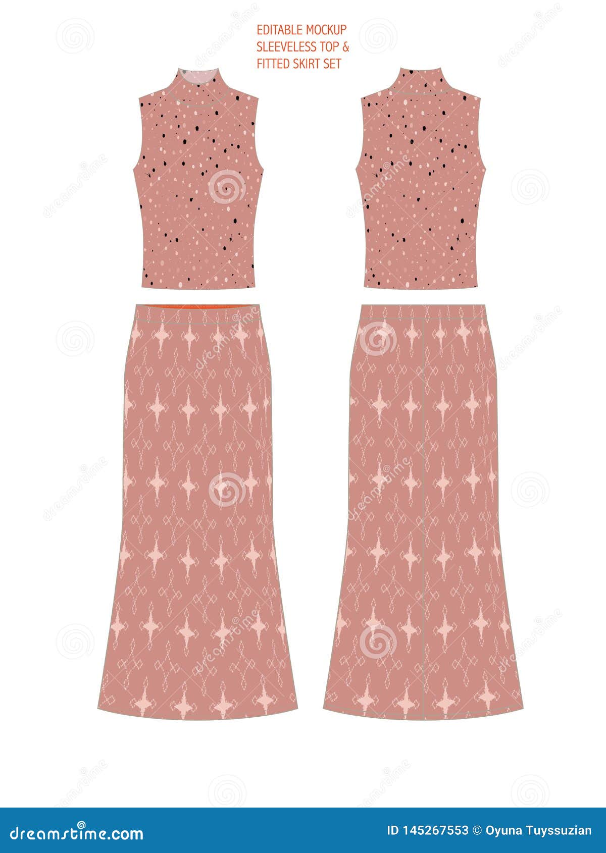 CUSTOMIZABLE VECTOR GARMENT TEMPLATE Stock Vector - Illustration of ...