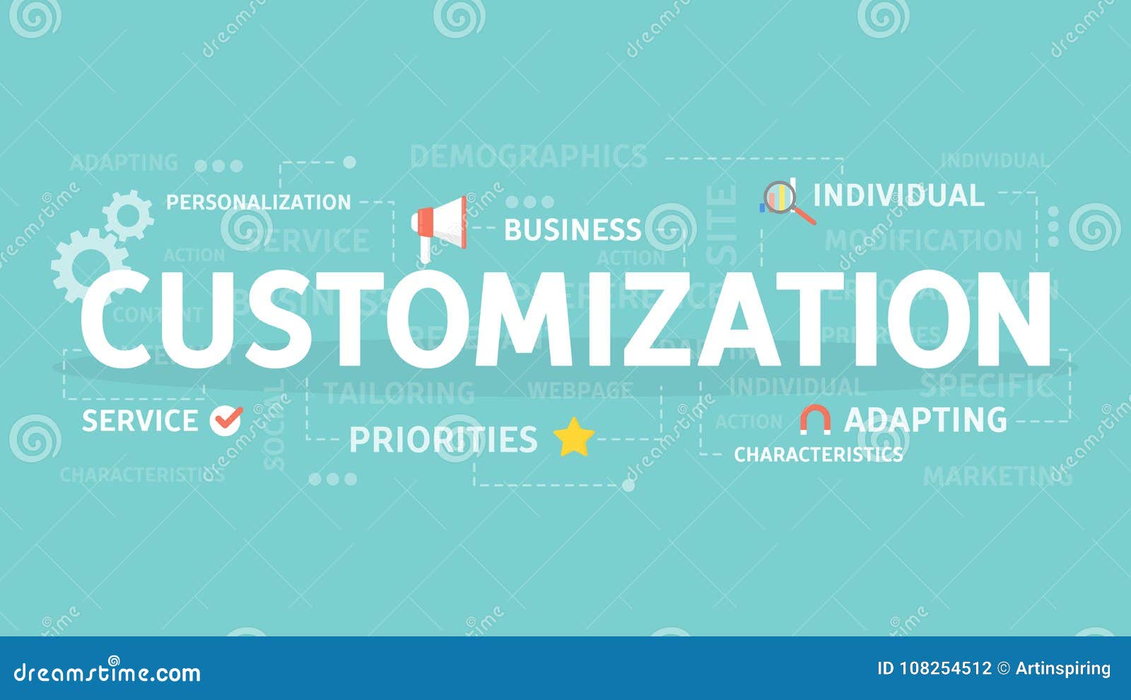 Customization Concept Illustration. Stock Vector - Illustration of ...