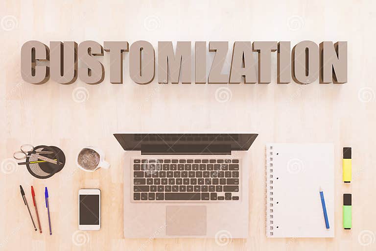 Customization stock illustration. Illustration of internet - 115873288