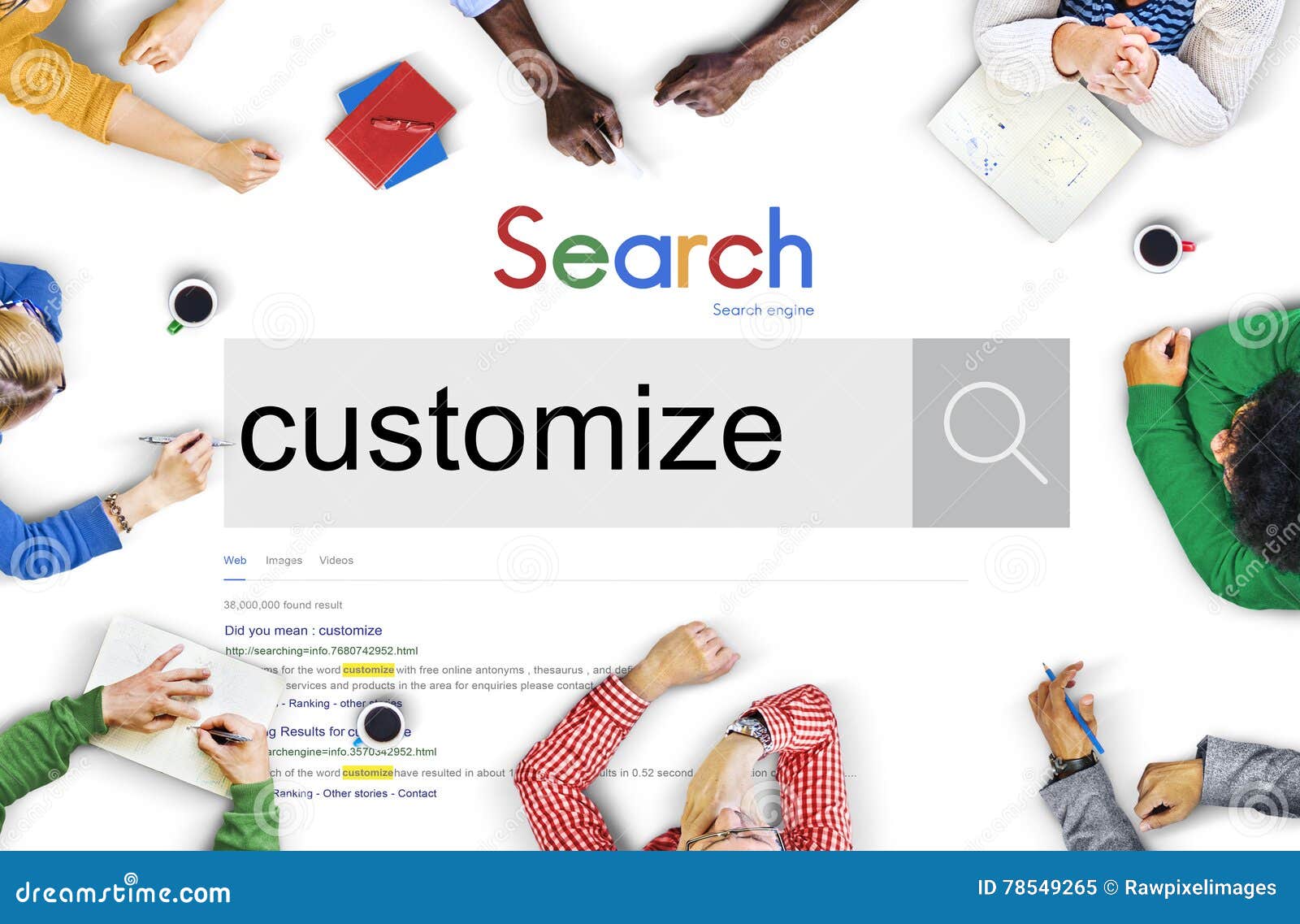 Customize Modify Create Adjust Concept Stock Image - Image of planning ...