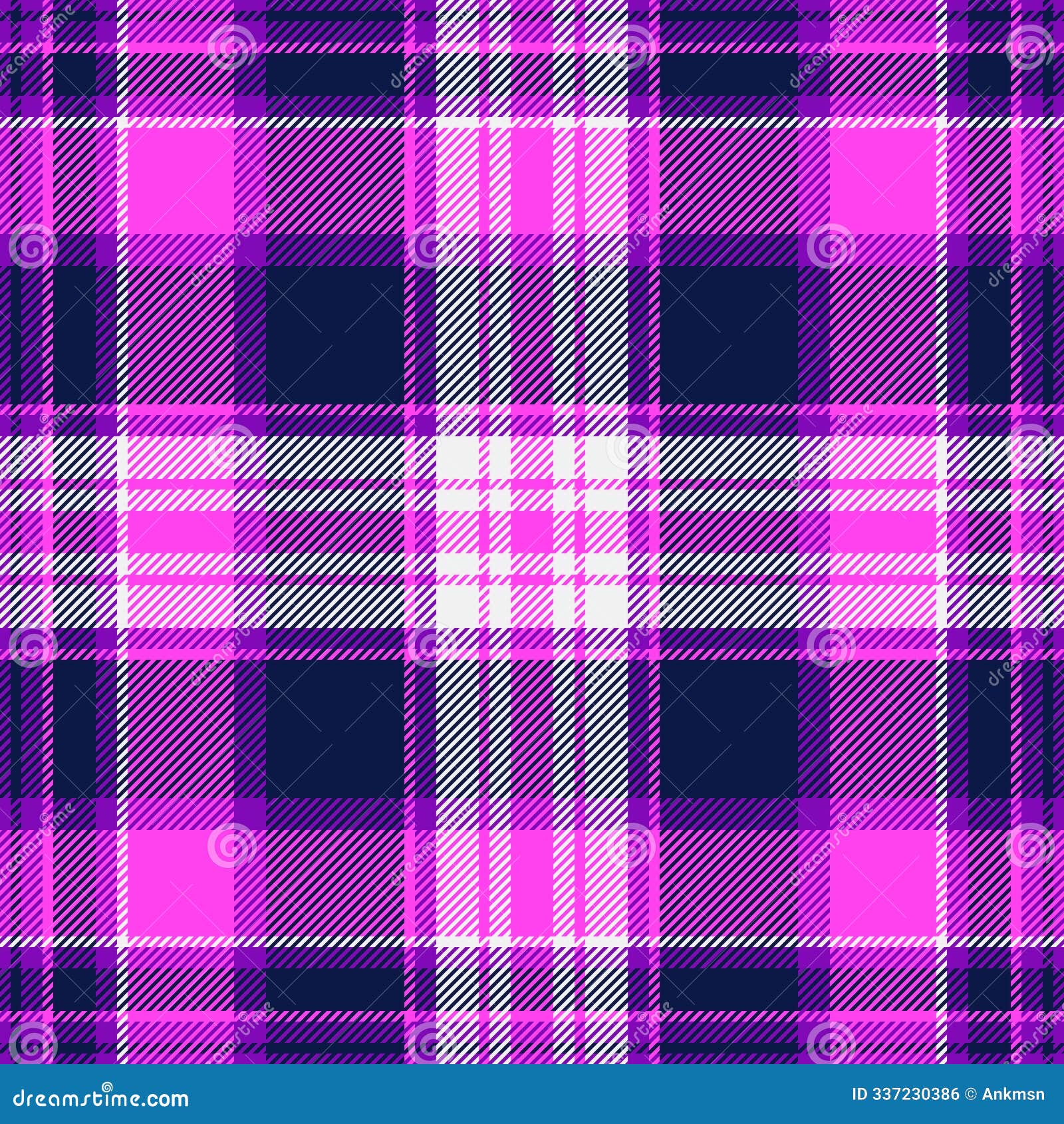 Customize Seamless Plaid Vector, Free Check Textile Background. Old ...