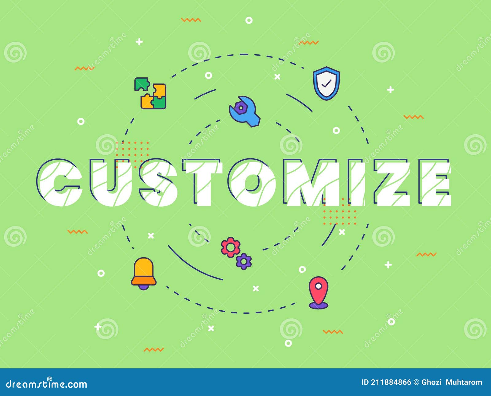 Customize Typography Calligraphy Word Art with Filled Color Style Stock ...