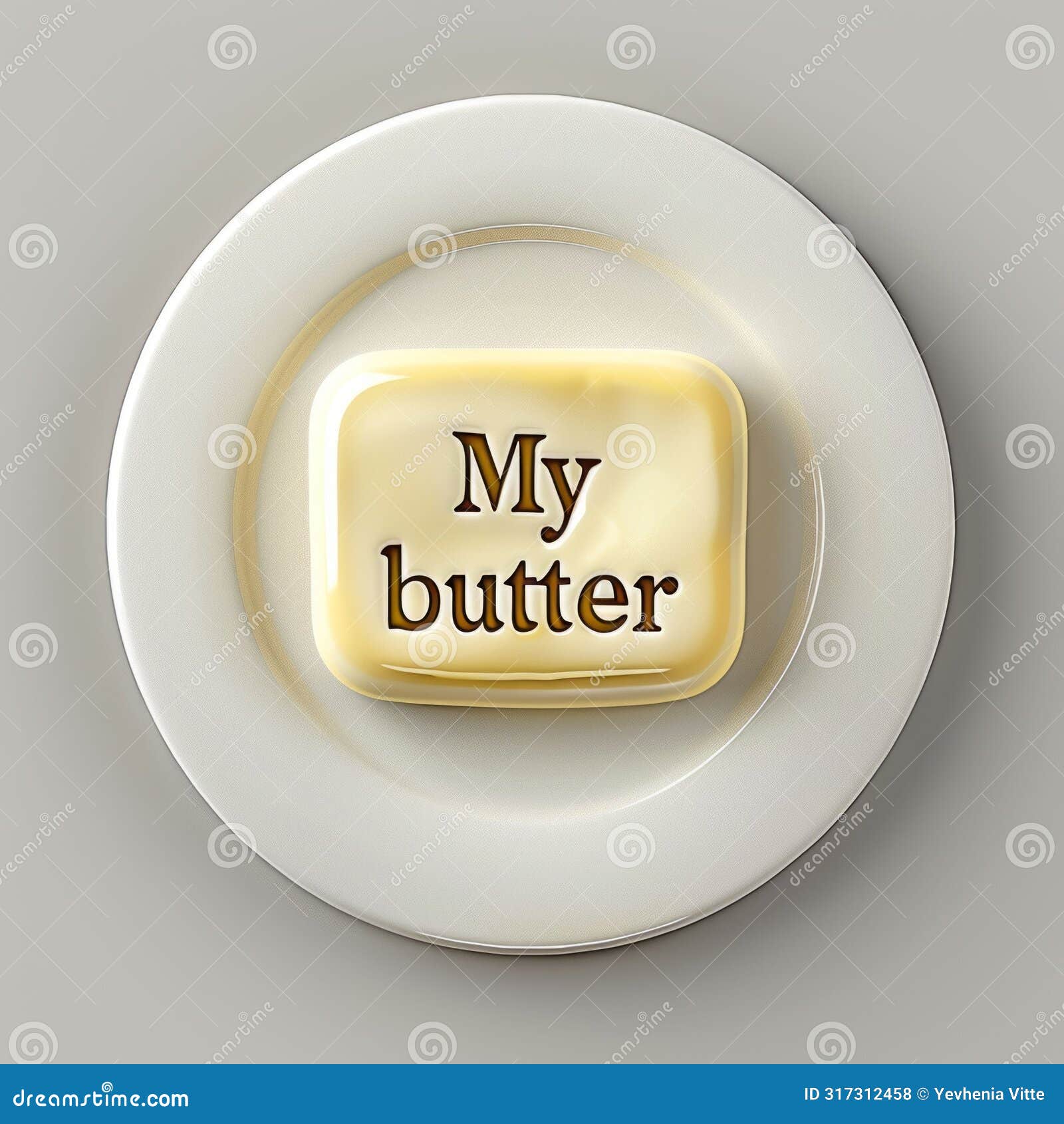Elegant Butter Making Setup, Cream Churning On White Backdrop In ...