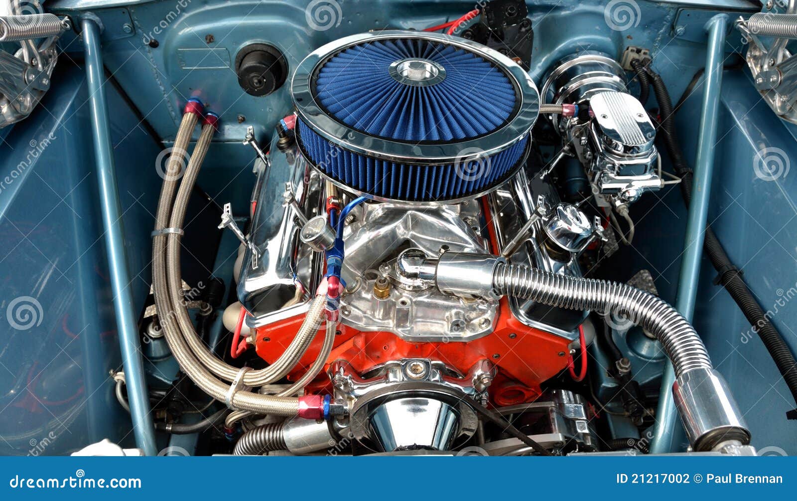 Customized car engine stock photo. Image of speedy, closeup - 21217002