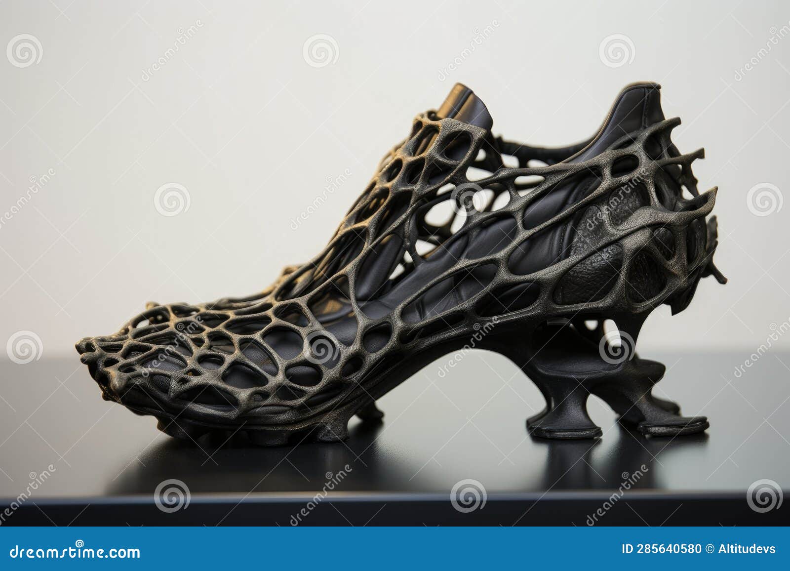 Customized 3d Printed Prosthetic Foot with Shoe Stock Illustration ...