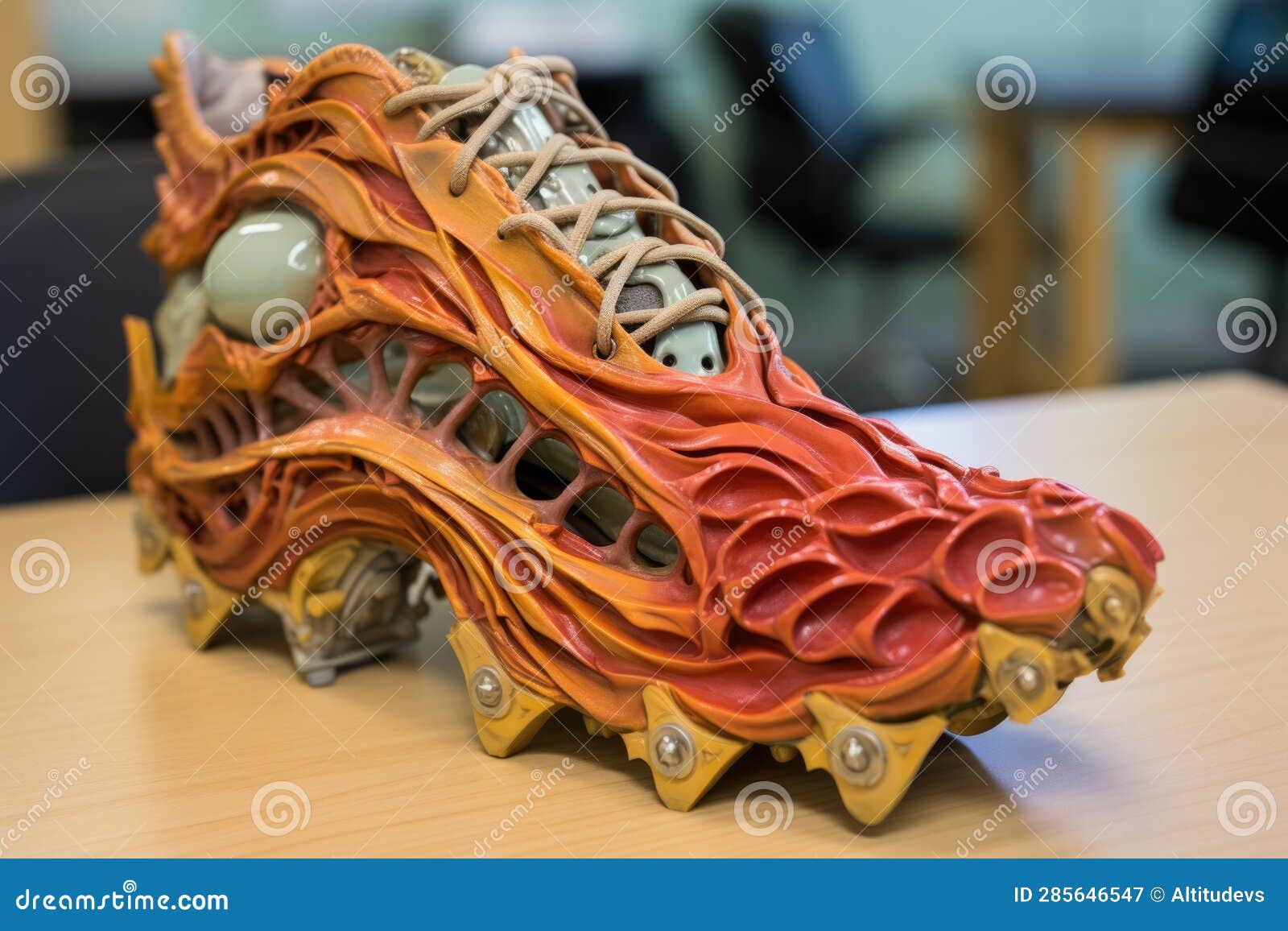 Customized 3d Printed Prosthetic Foot with Shoe Stock Image - Image of ...