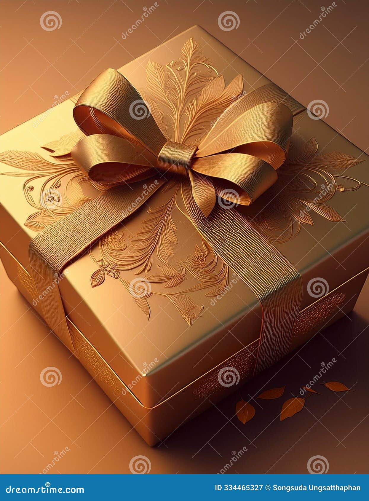 Customized Gift Box with Name Engraving, Elegant Wrapping Stock ...