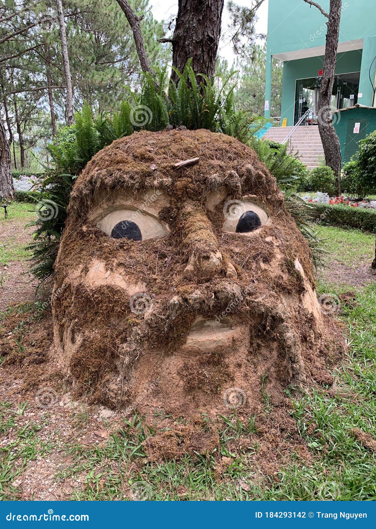 A Customized Human Face on the Ground. Stock Photo - Image of beatiful ...