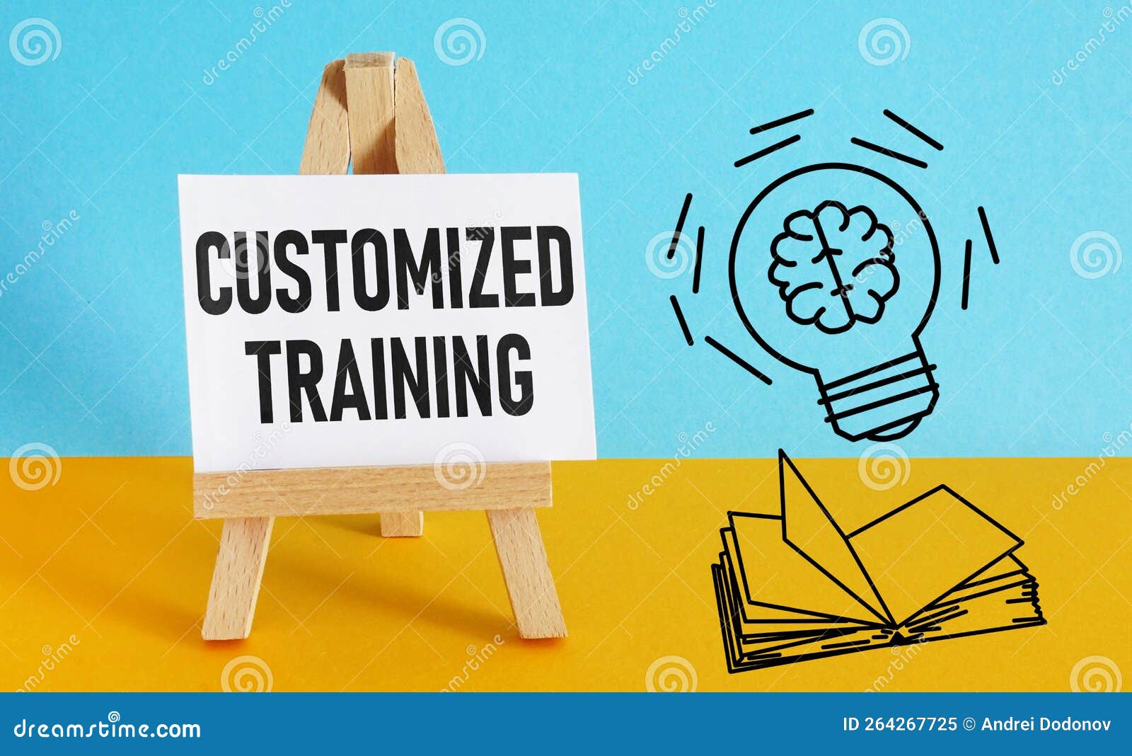 Customized Training is Shown Using the Text Stock Image - Image of ...