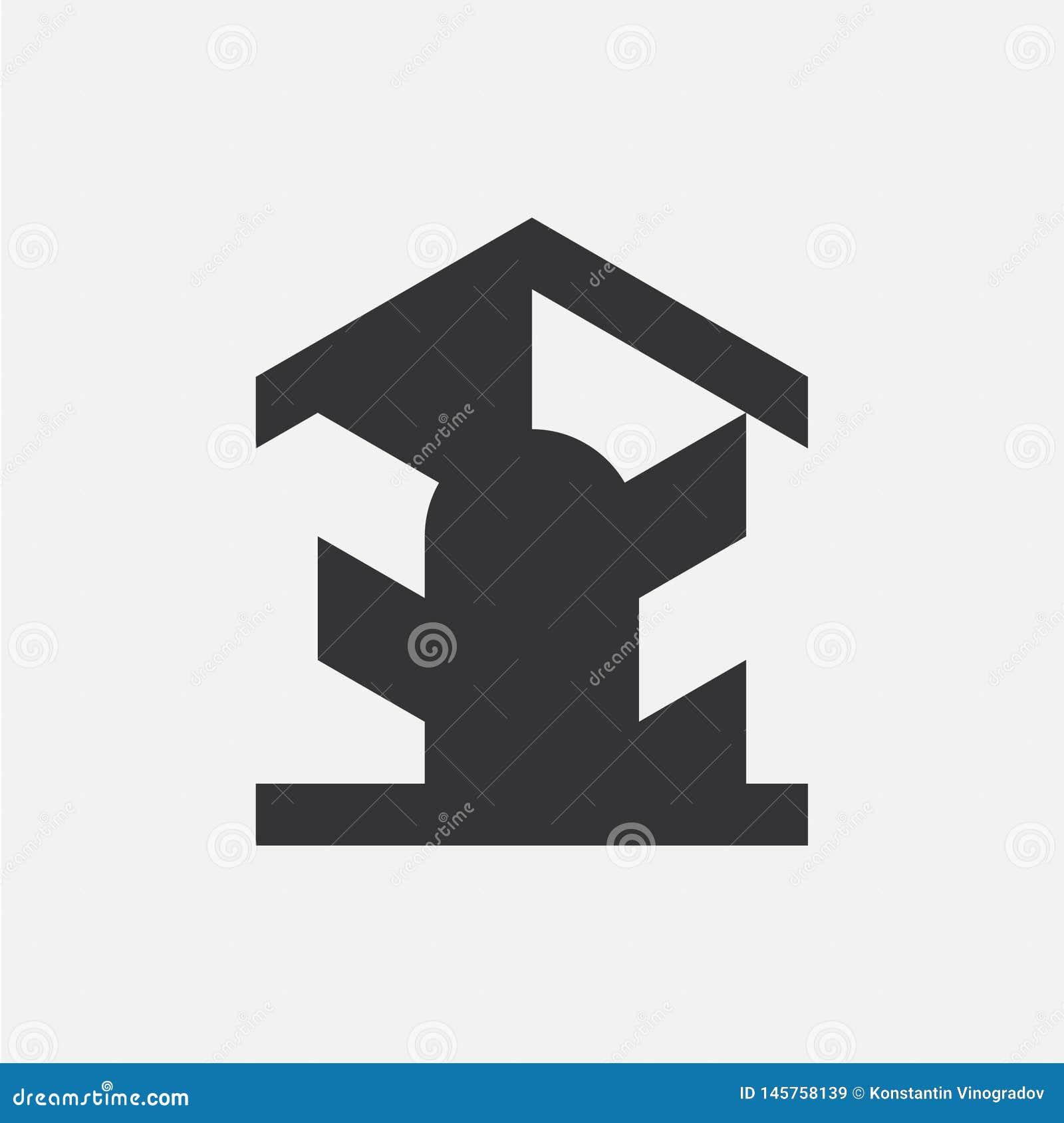 Customs or Border Control. Simple Icon Stock Illustration ...
