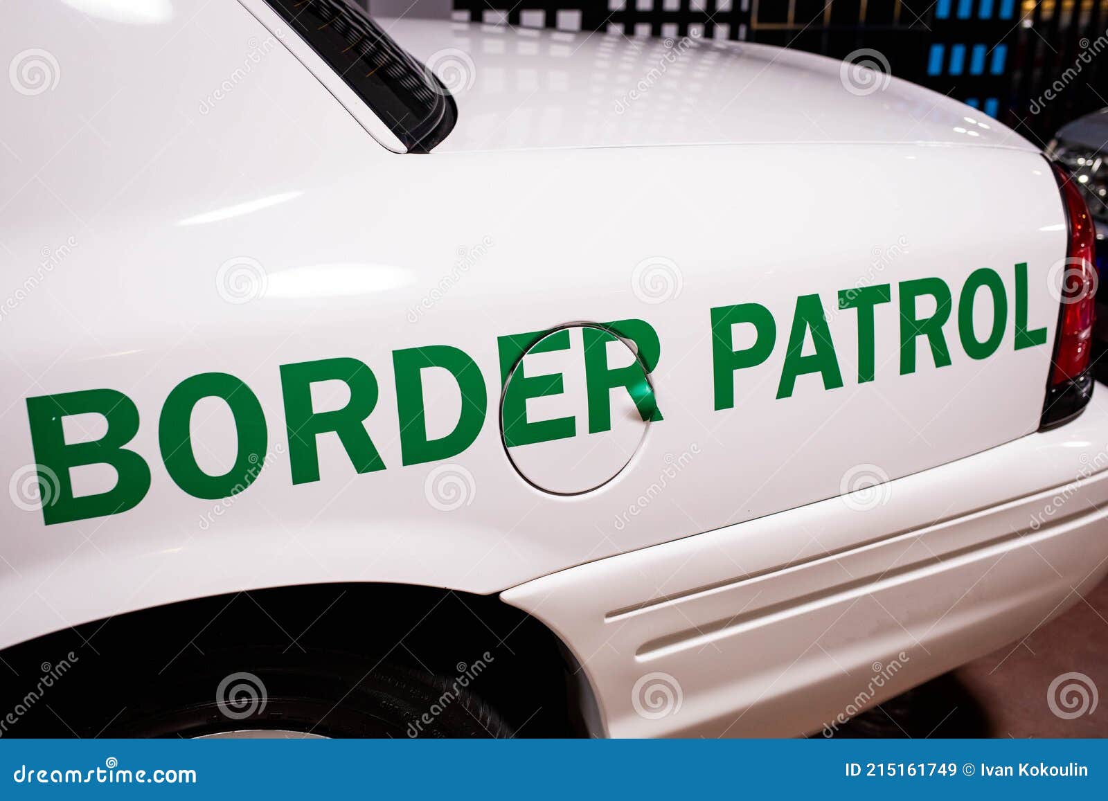 Customs and Border Patrol Logo on the Side of the Patrol Car Editorial ...