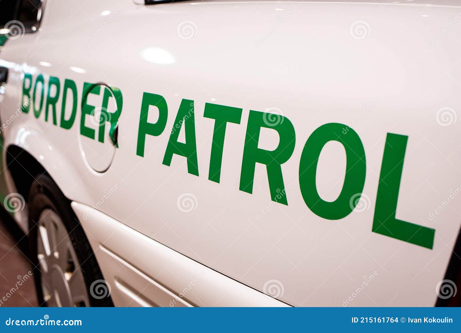 Customs and Border Patrol Logo on the Side of the Patrol Car Editorial ...