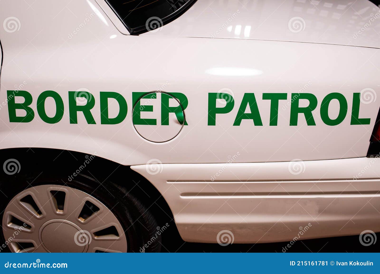 Customs and Border Patrol Logo on the Side of the Patrol Car Stock ...