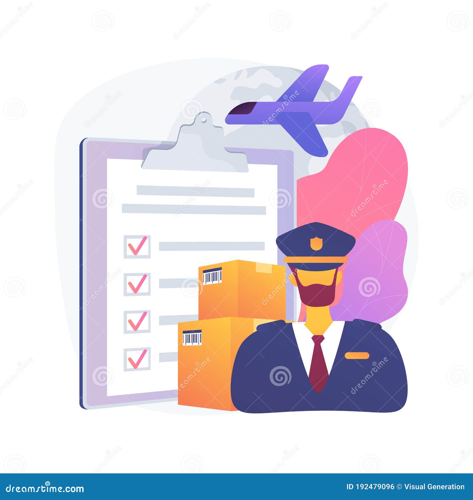 Customs Clearance. Simple Related Vector Icons | CartoonDealer.com ...