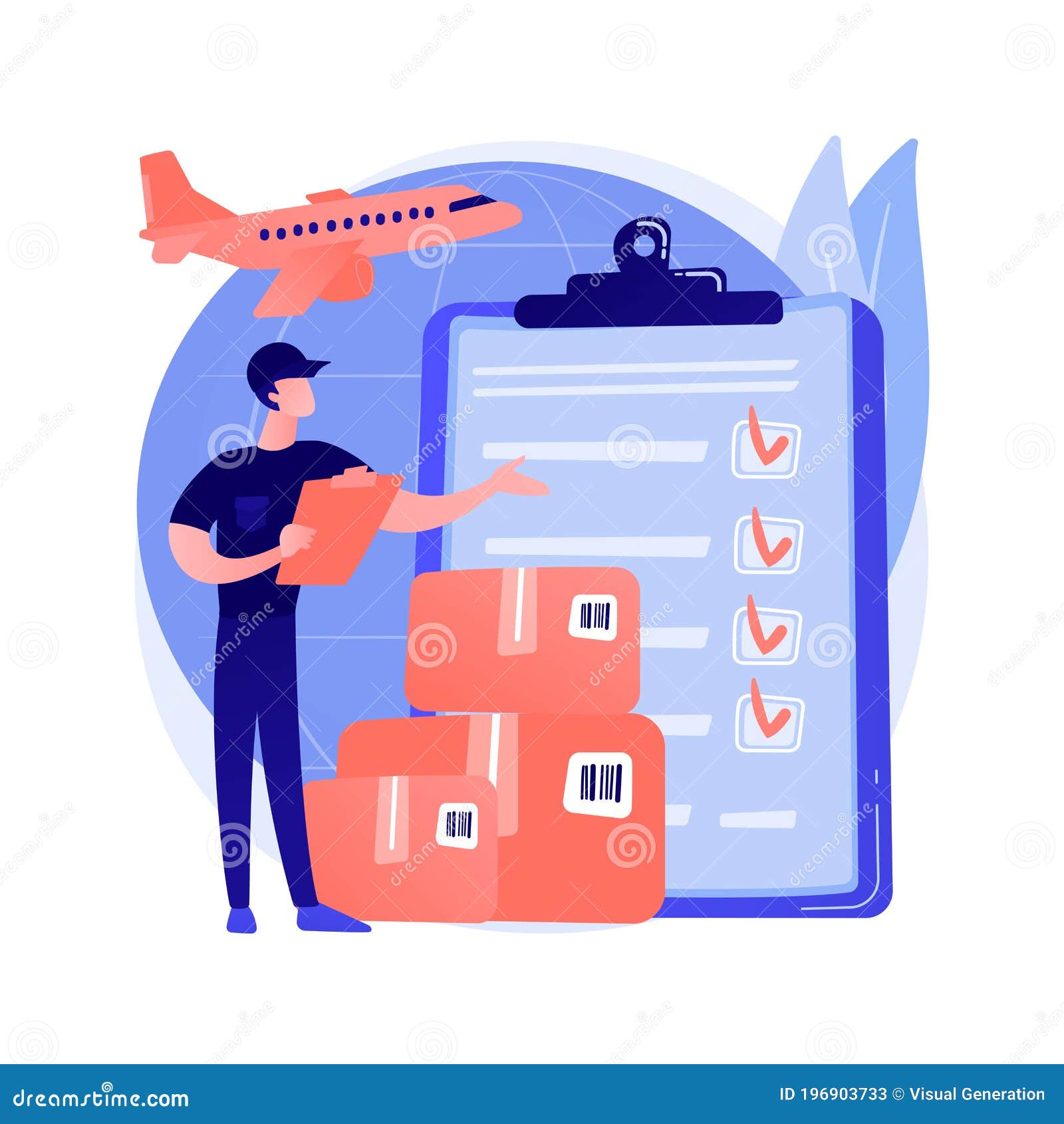 Customs Clearance. Simple Related Vector Icons | CartoonDealer.com ...