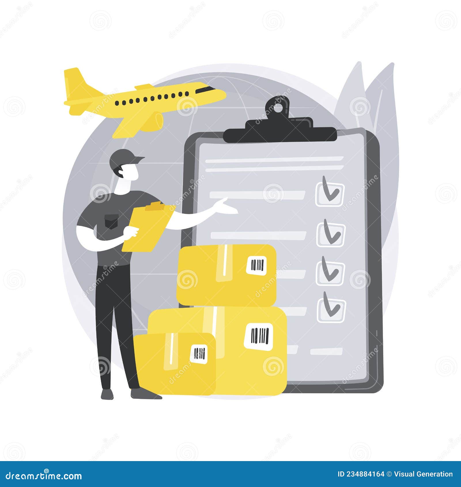 Customs Clearance Abstract Concept Vector Illustration. Stock Vector ...