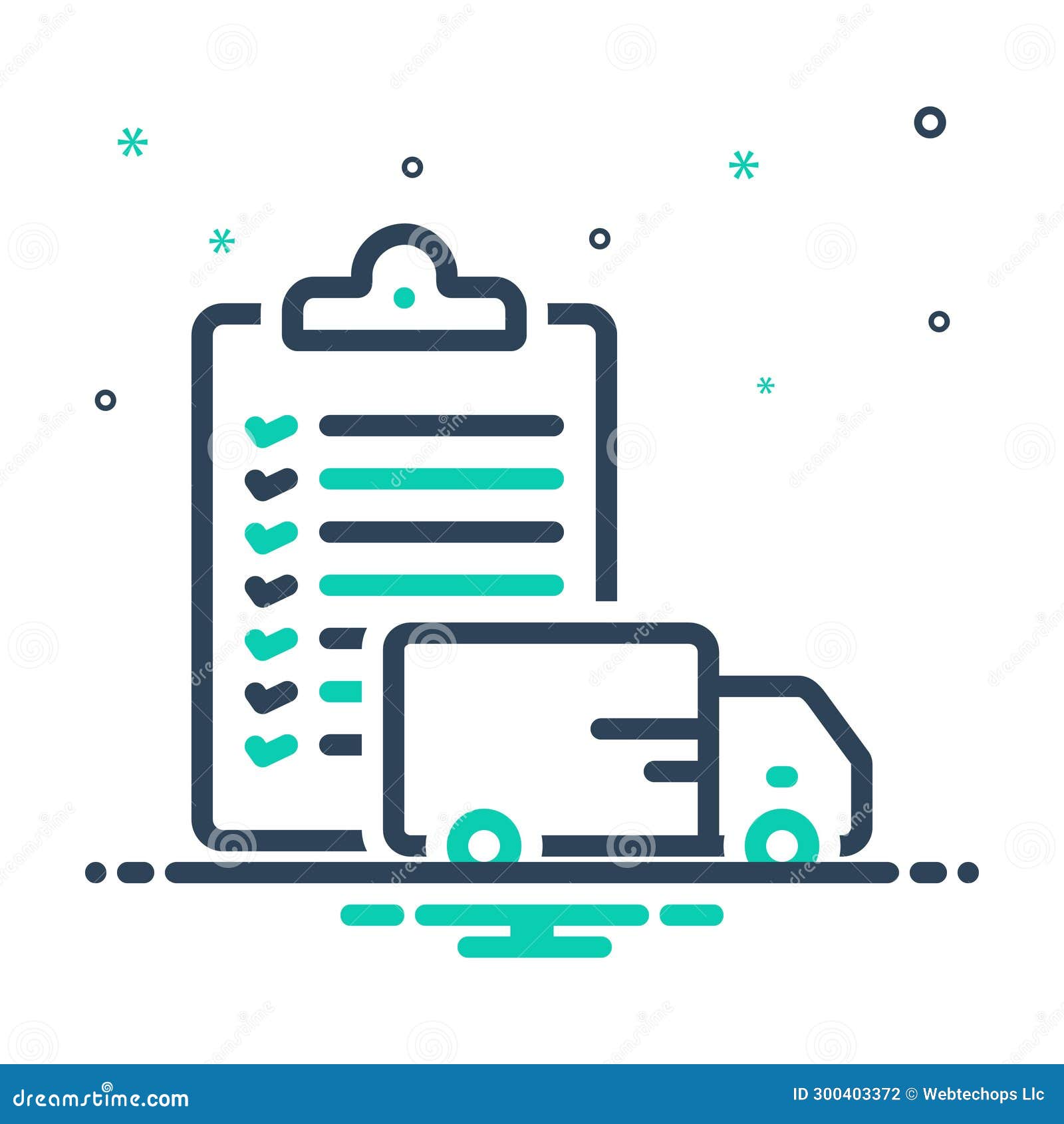 Mix Icon for Customs Clearance, Customs and Checklist Stock ...