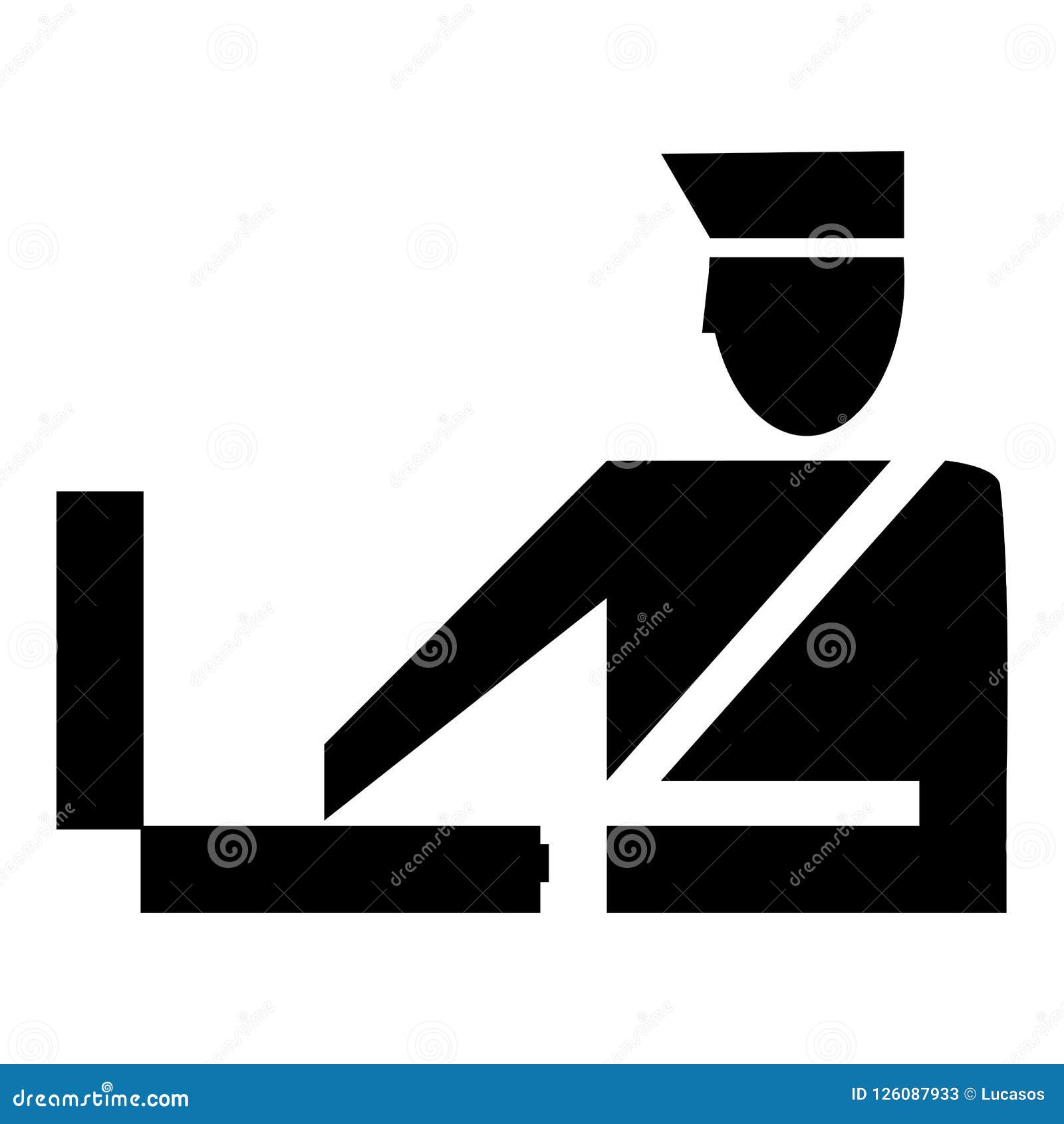 Customs clearance icon stock vector. Illustration of arrival - 126087933