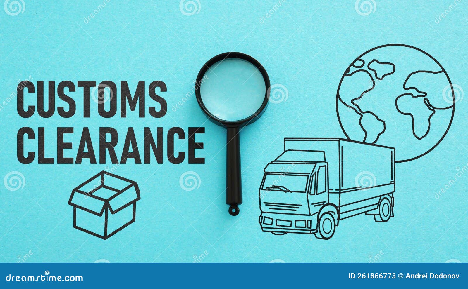 Customs Clearance is Shown Using the Text Stock Image - Image of ...