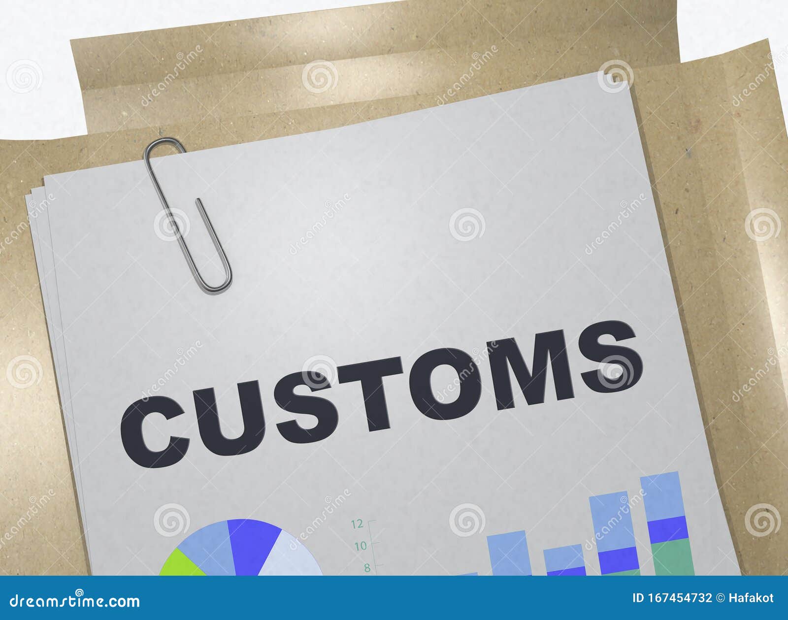 CUSTOMS - Commercial Concept Stock Illustration - Illustration of goods ...