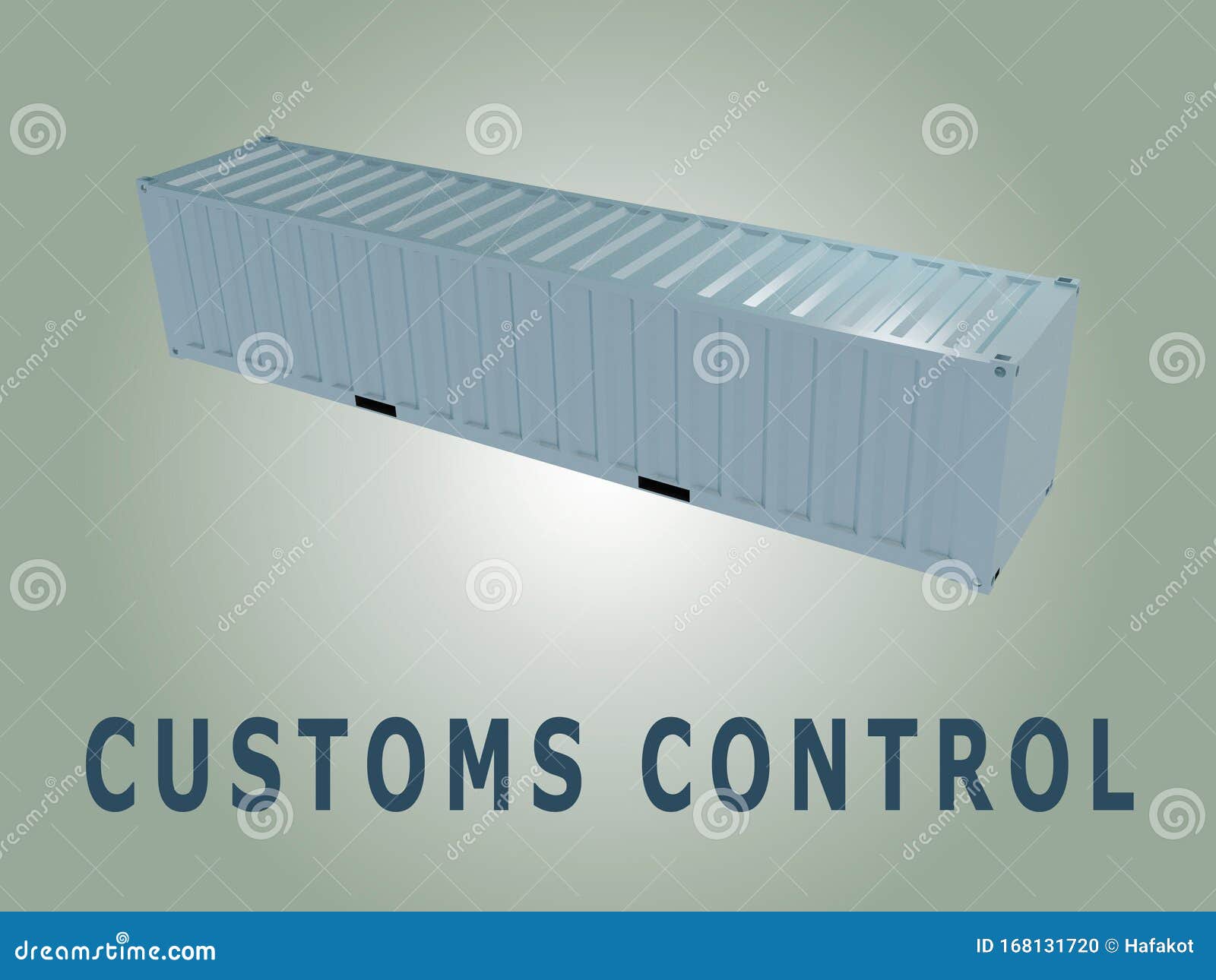 CUSTOMS CONTROL concept stock illustration. Illustration of delivery ...
