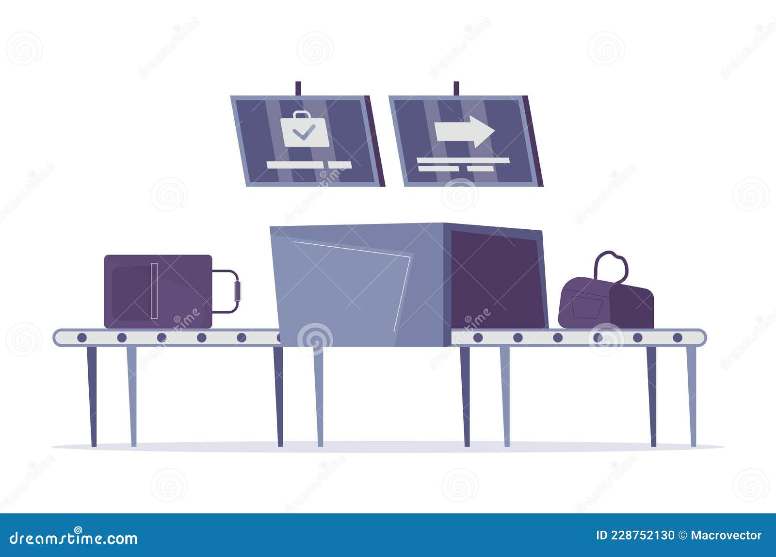 Customs Control Icon stock vector. Illustration of pass - 228752130