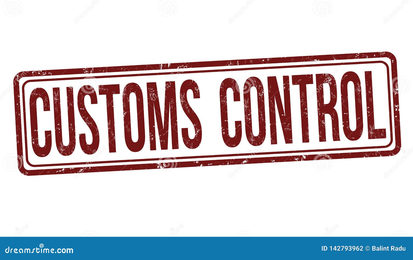 Customs Control Sign Or Stamp Vector Illustration | CartoonDealer.com ...