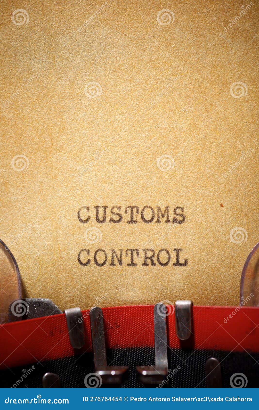 Customs control text stock photo. Image of page, writing - 276764454