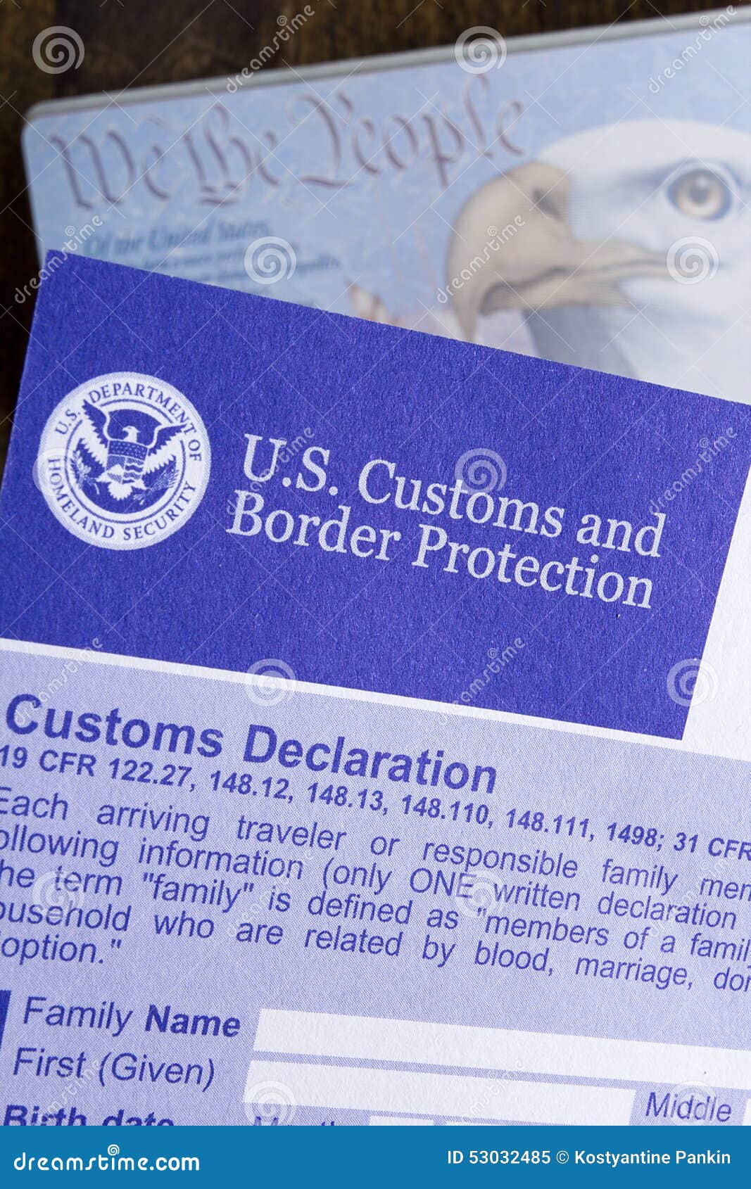 Customs Declaration and Passport Editorial Image - Image of address ... Customs Declaration and Passport Editorial Image - Image of address ...