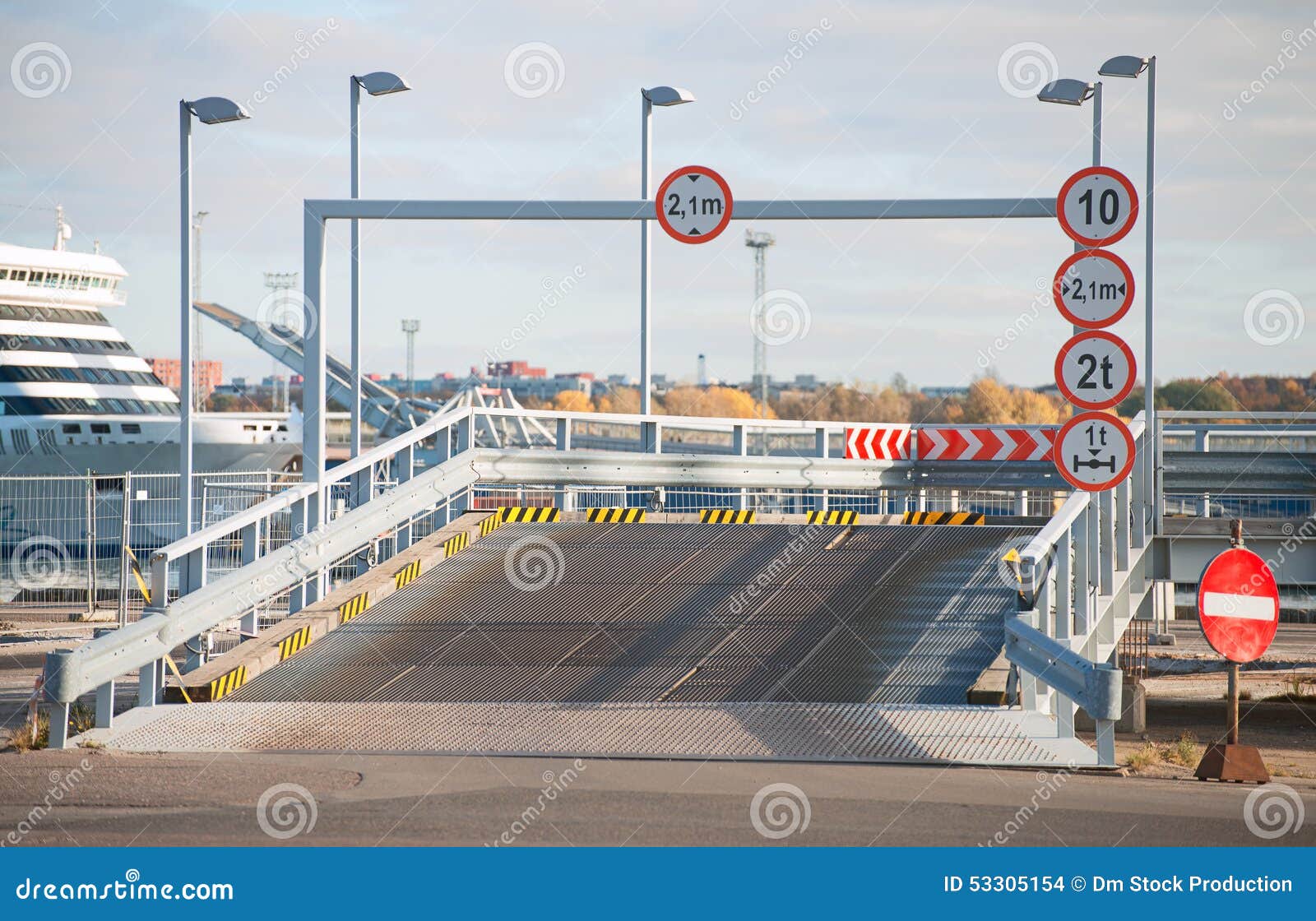 Customs entry. stock photo. Image of safety, harbor, metal - 53305154