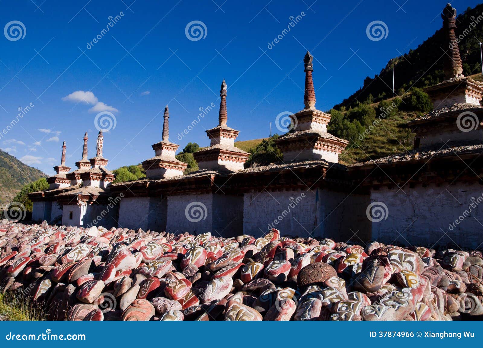 The Customs and Habits of Tibetan Stock Photo - Image of buddha, field ...