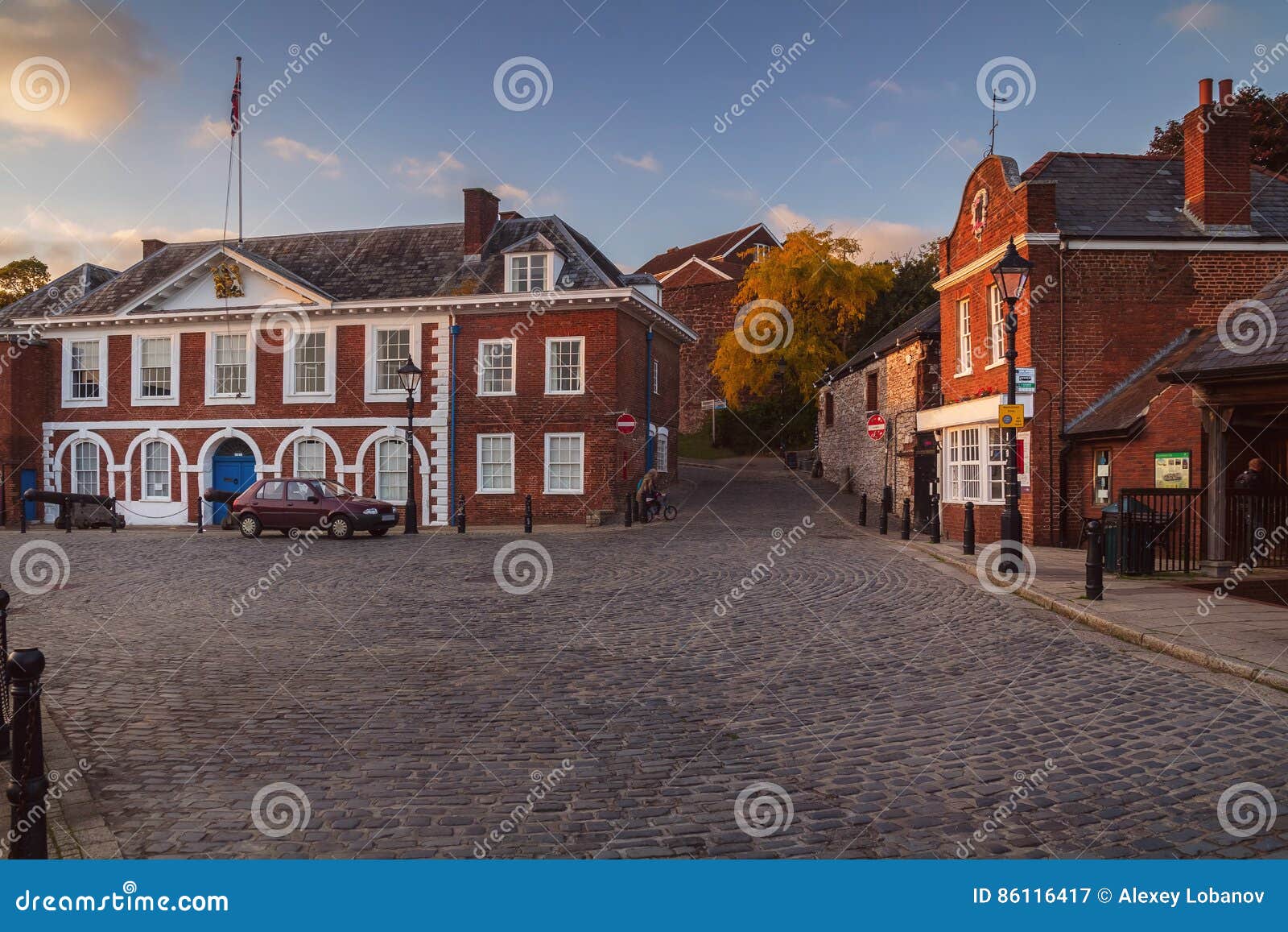 Customs House in Exeter. Evening Light Stock Image - Image of kingdom ...