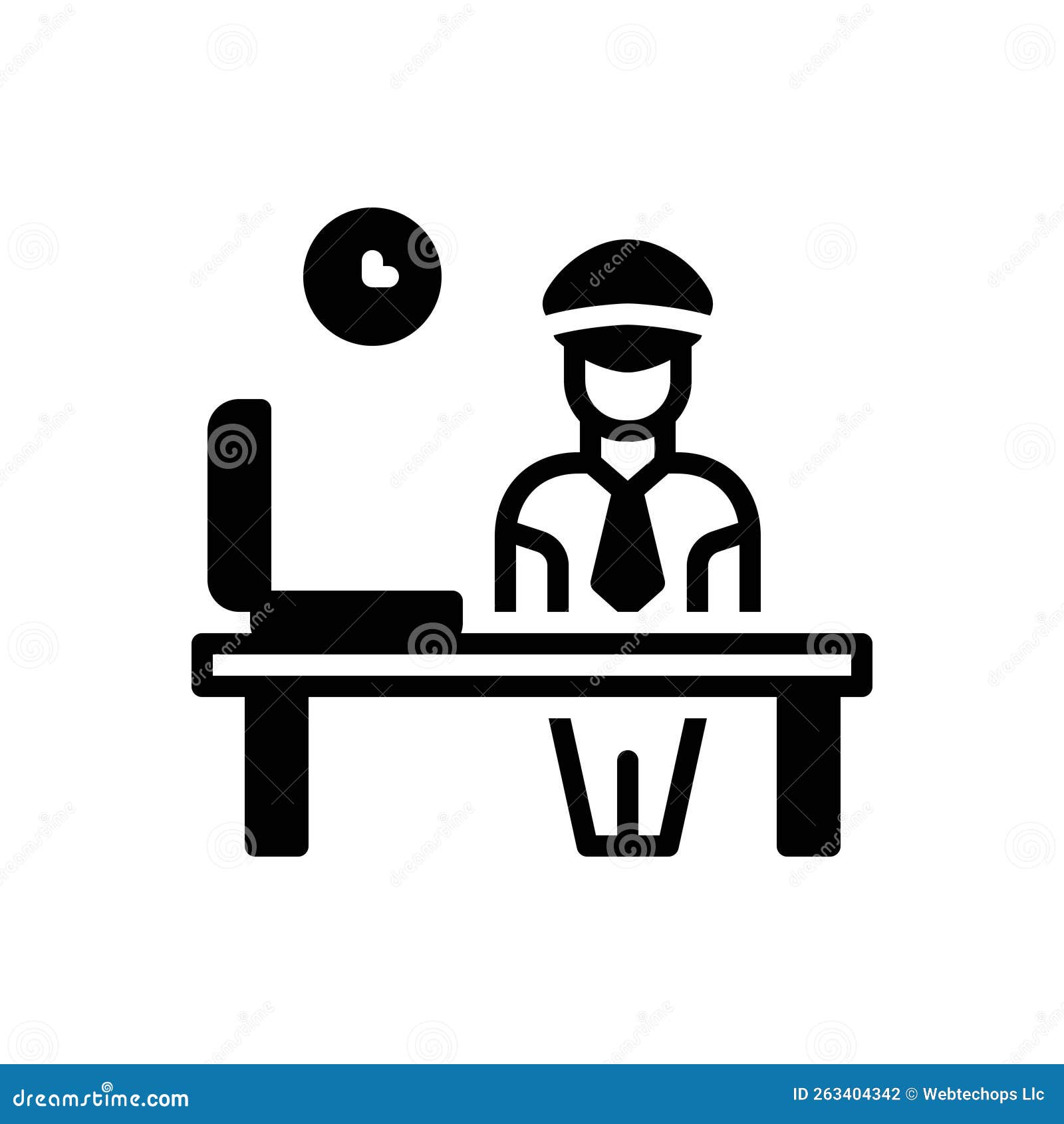 Black Solid Icon for Customs, Officer and Baggage Stock Vector ...