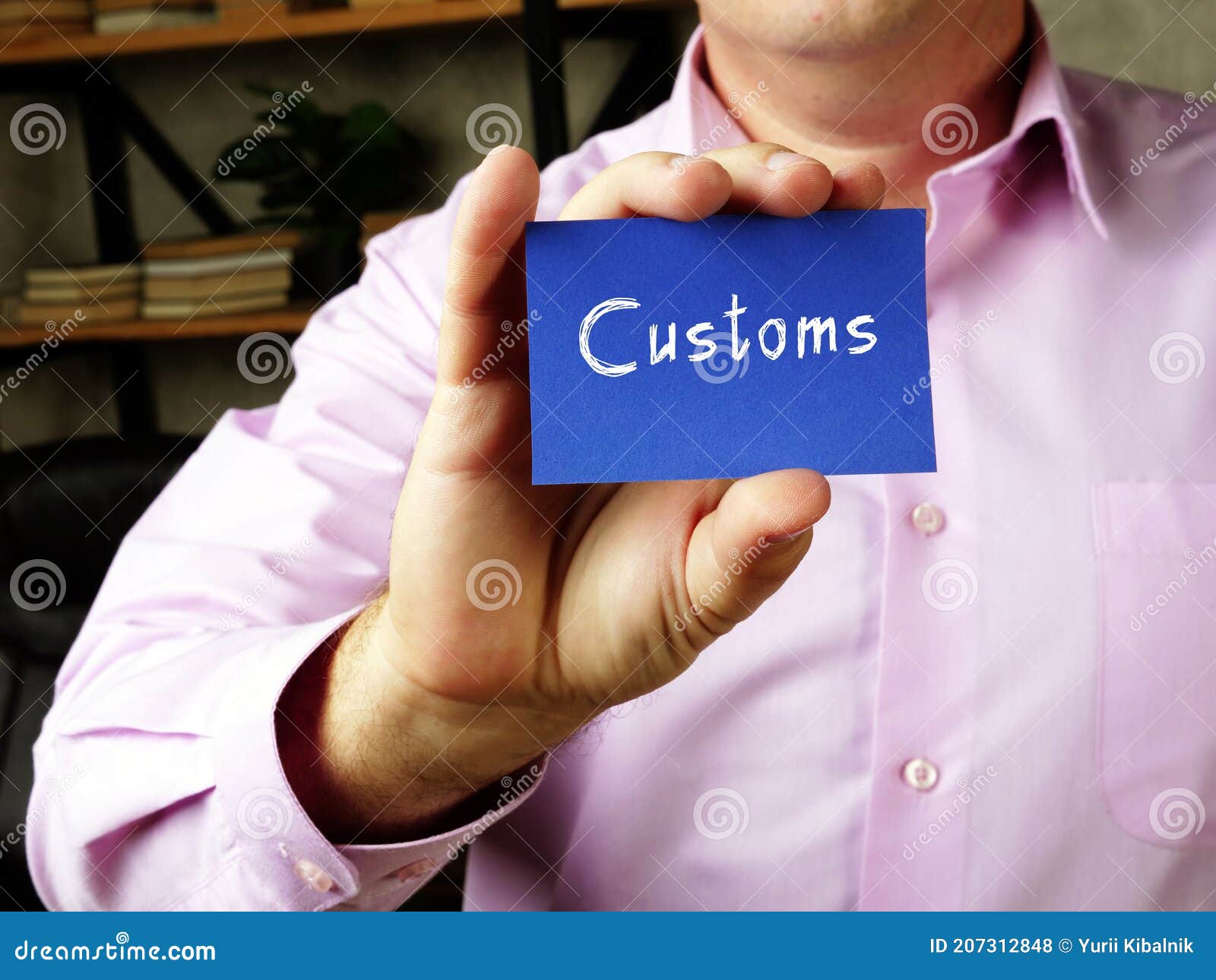 Customs sign on the sheet stock photo. Image of home - 207312848