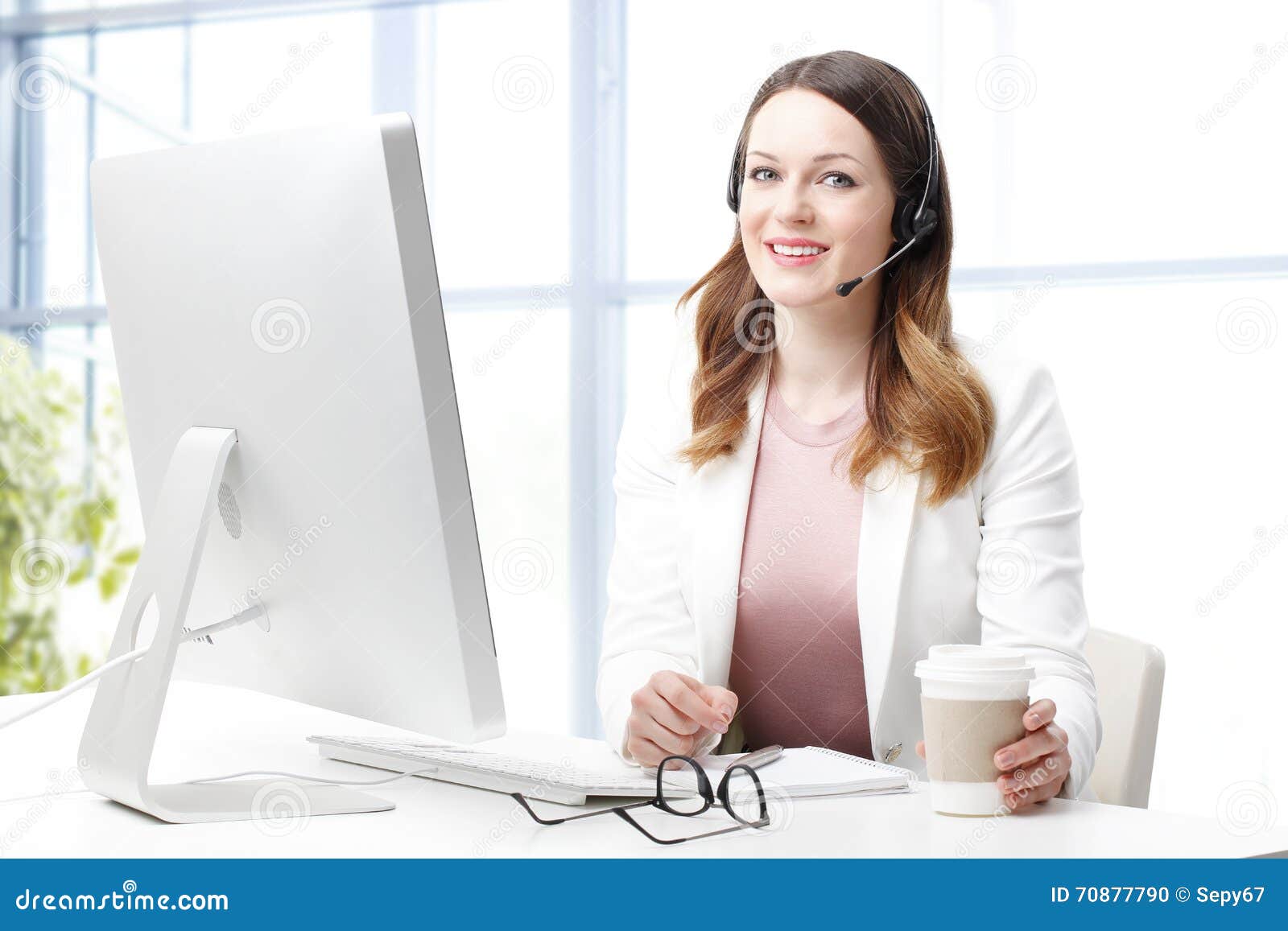 Custormer service stock photo. Image of business, people - 70877790
