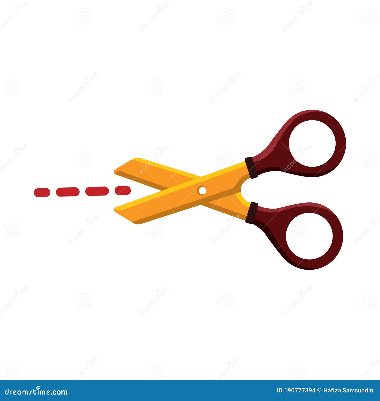 Cut Along the Dotted Line. Vector Illustration Decorative Design Stock ...