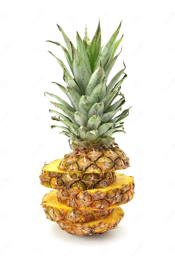 Cut ananas stock photo. Image of nature, color, fruit - 12996710