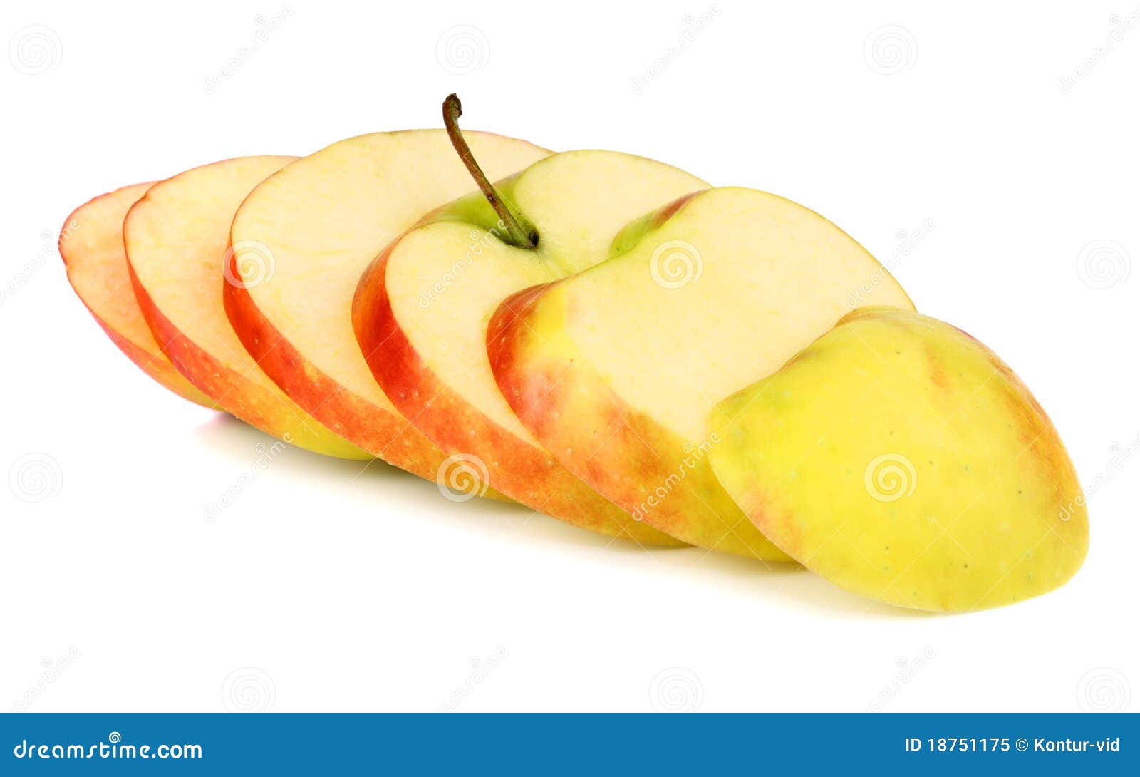Cut apple stock image. Image of healthy, freshness, eating - 18751175