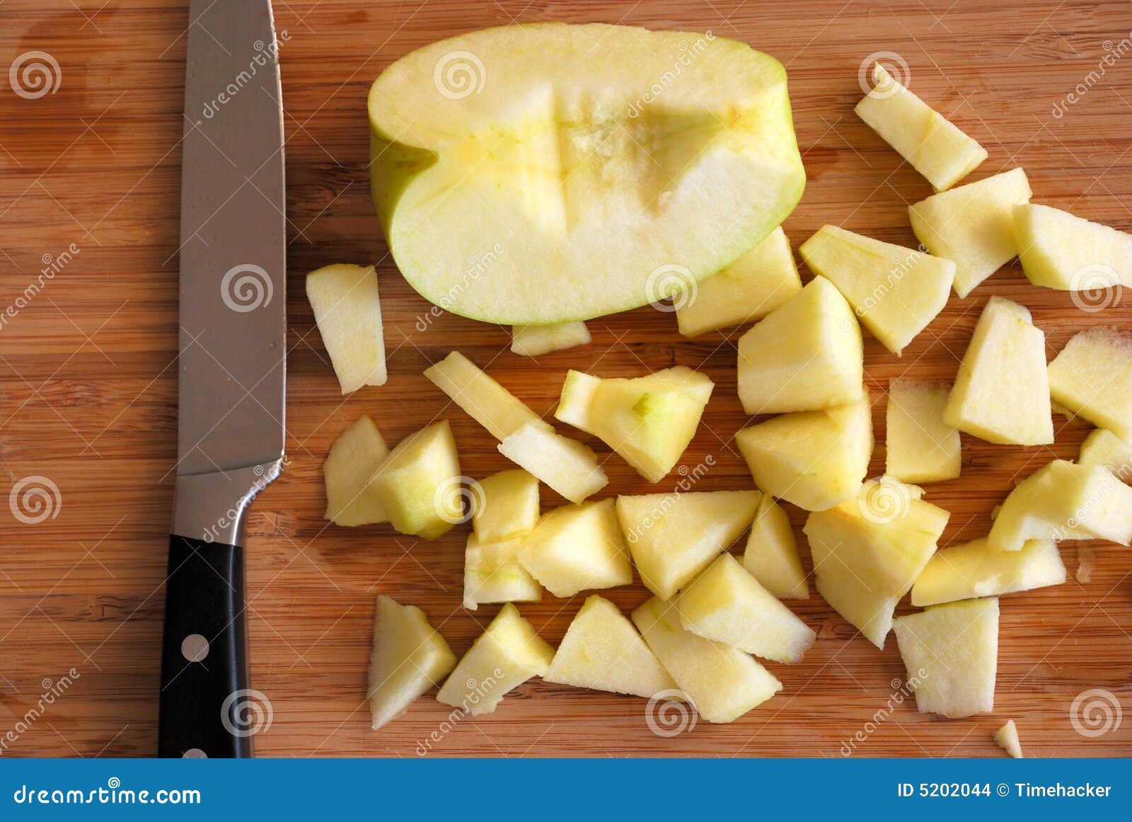 Cut apple stock photo. Image of table, fruit, apple, apples - 5202044