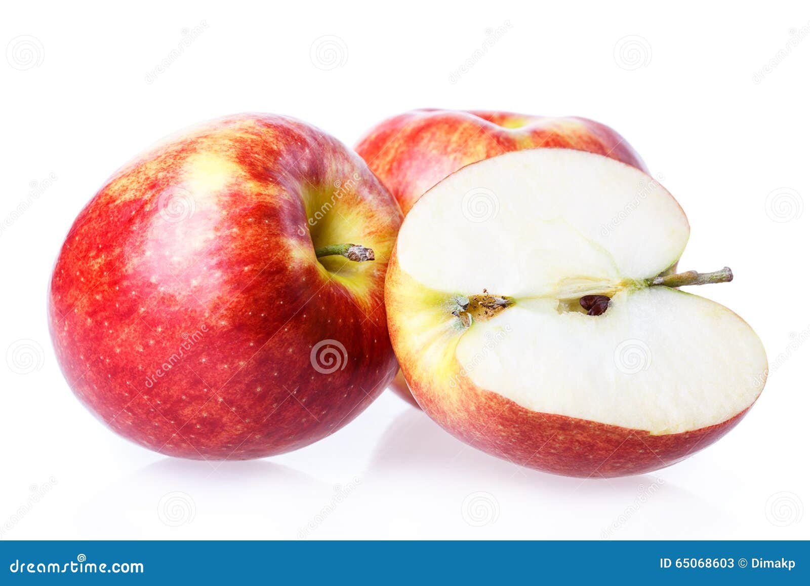Cut apple stock image. Image of isolated, healthy, concept - 65068603