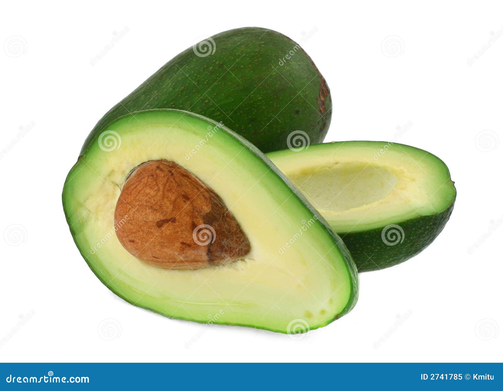 Cut avocado stock image. Image of fruity, isolated, exotic - 2741785