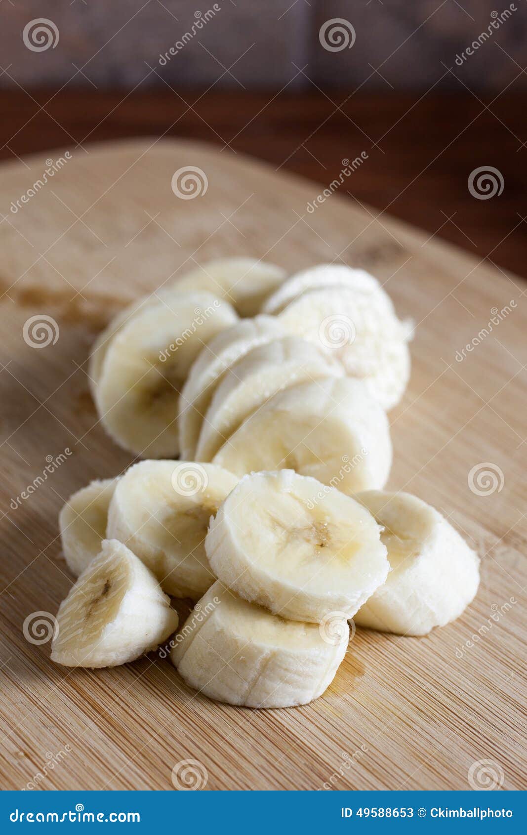 Cut Banana stock image. Image of tropical, banana, food - 49588653