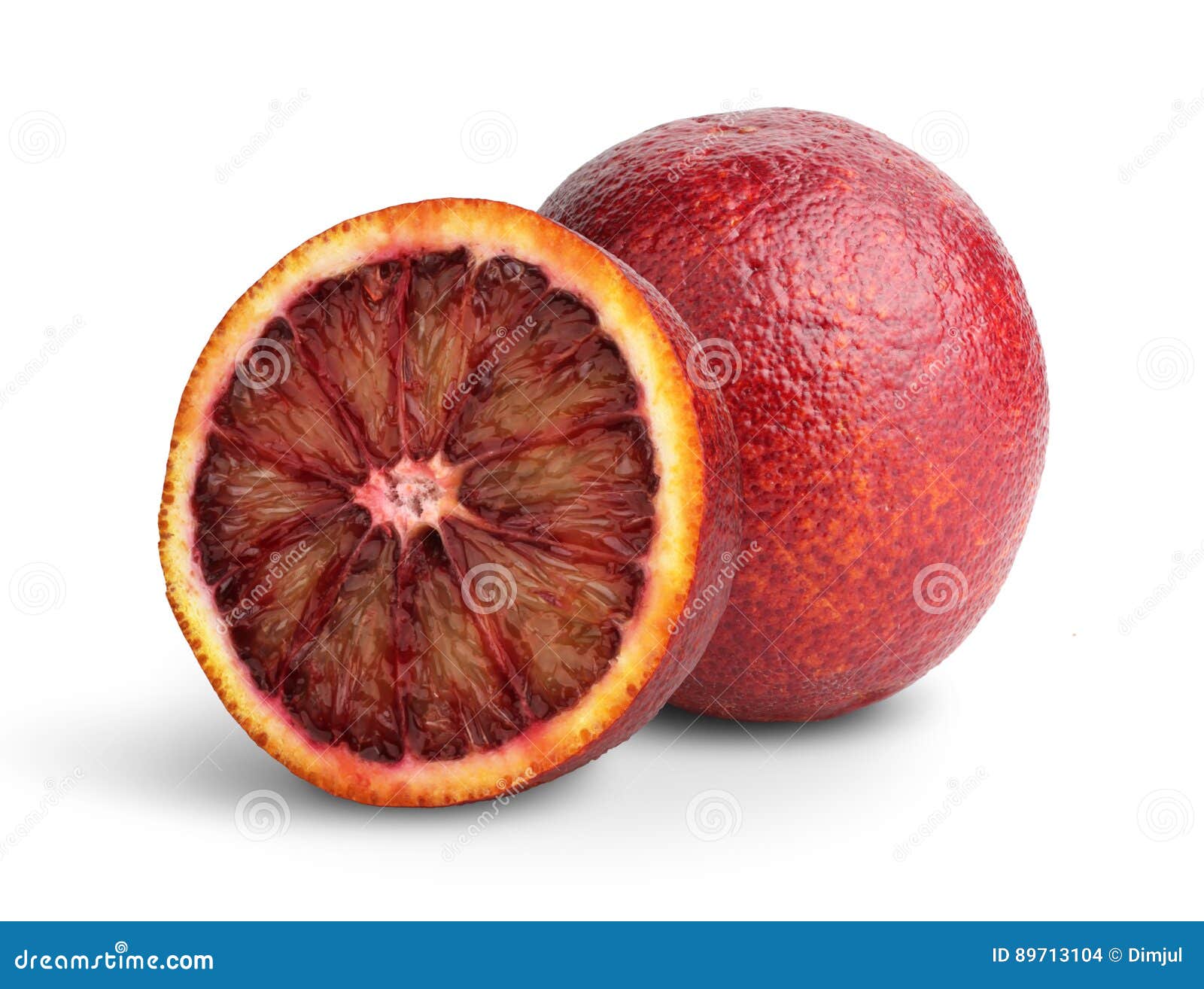 Cut Blood Red Orange Fruit Isolated on White, Clipping Path Stock Photo ...