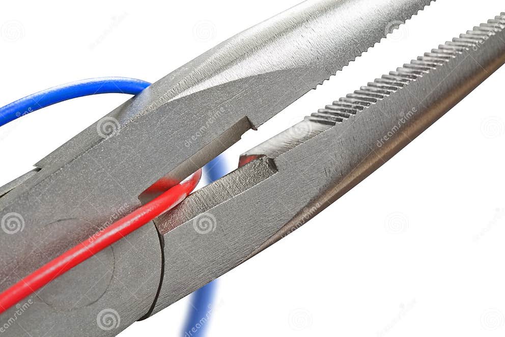 Cut the Blue Wire or Red Wire? Stock Image - Image of risk, pliers ...
